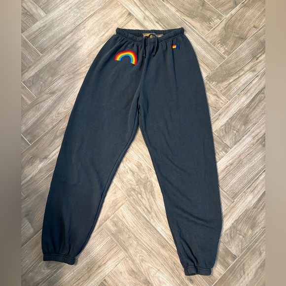Aviator Nation | Pants & Jumpsuits | Aviator Nation Rainbow Embroidery ...